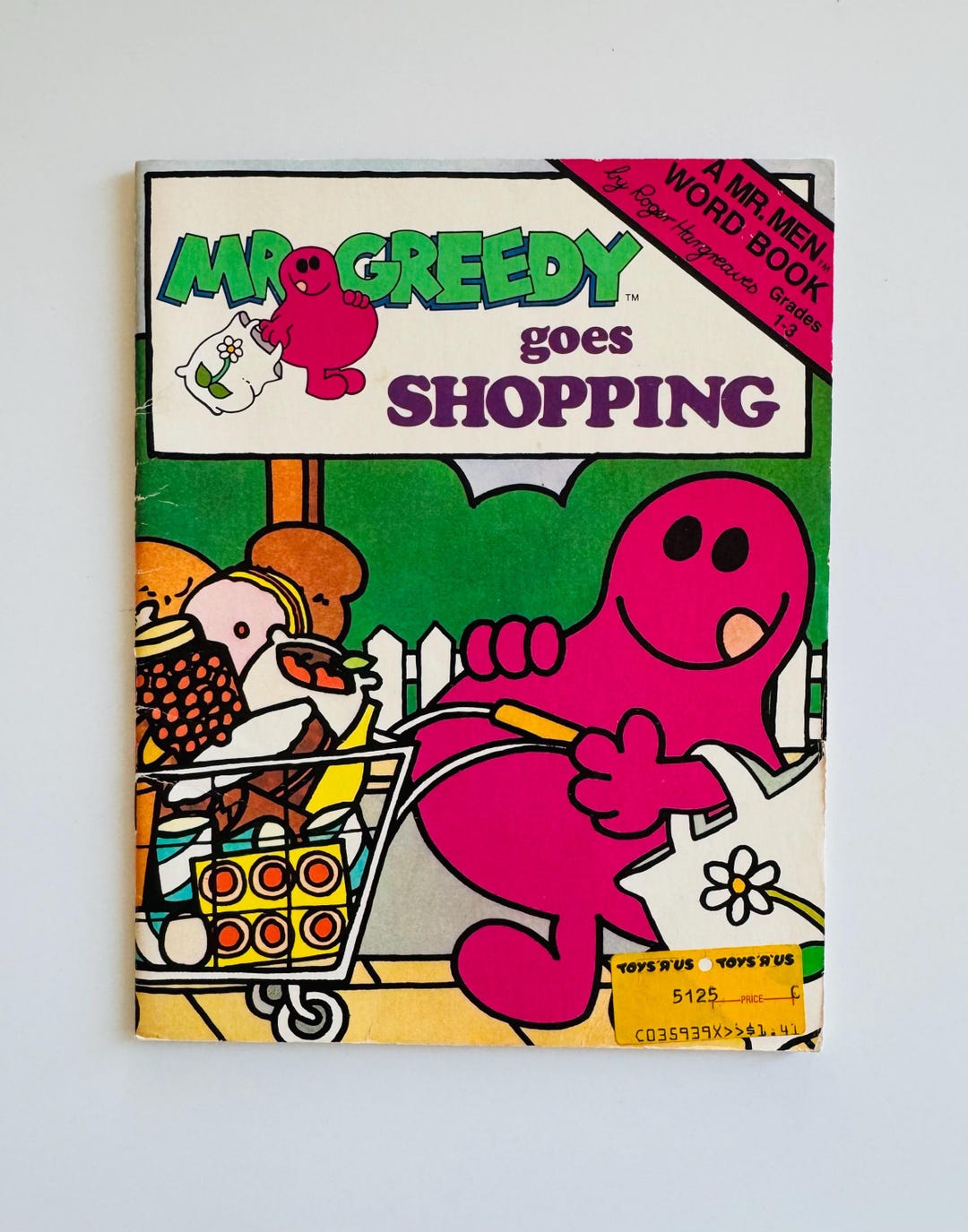 Mr Greedy Goes Shopping, A Mr Men Word Book by Roger Hargreaves, Mr ...