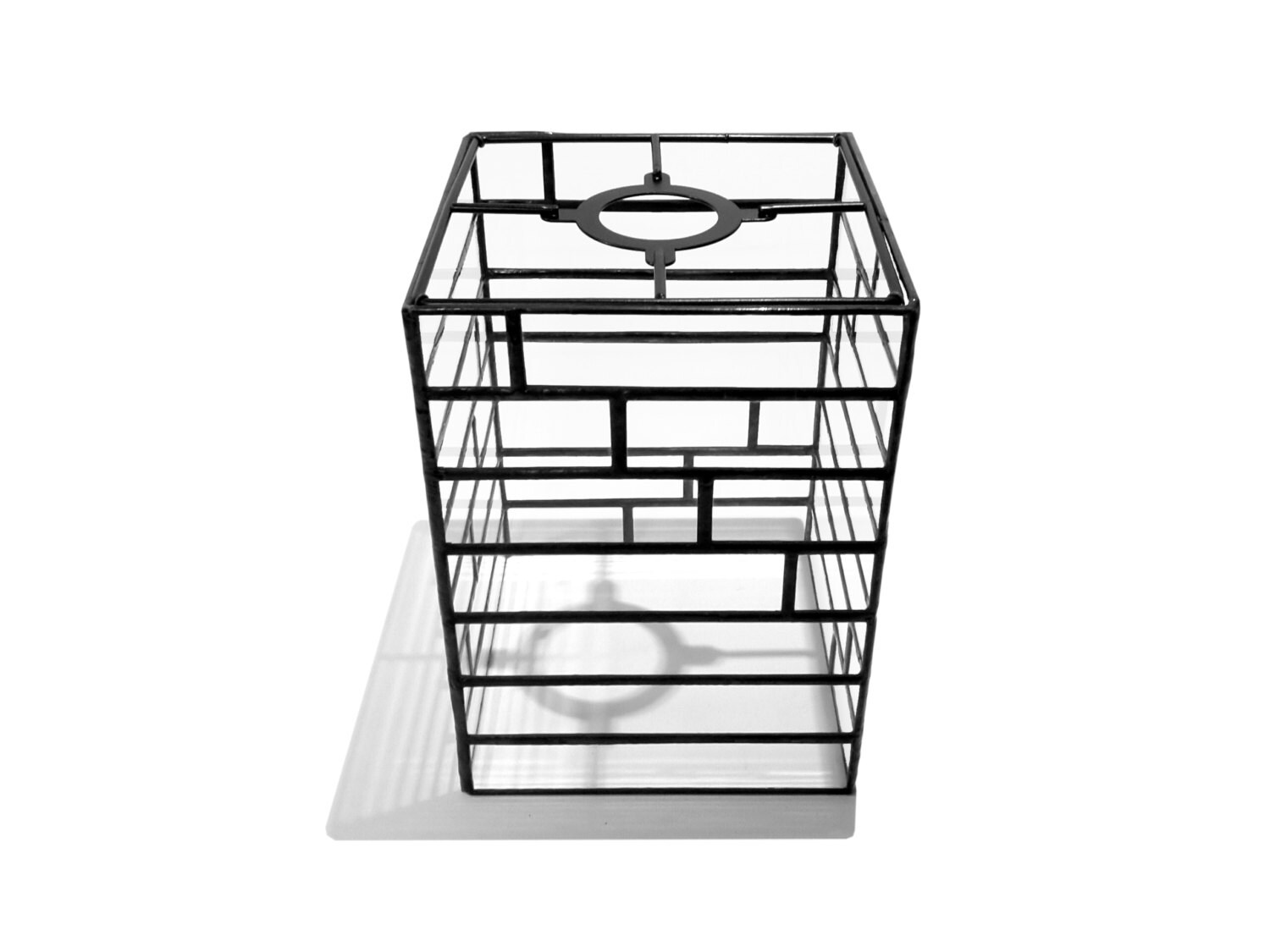 Stained Glass Lightshade Horizontal Steps Pendant Light Shade ...