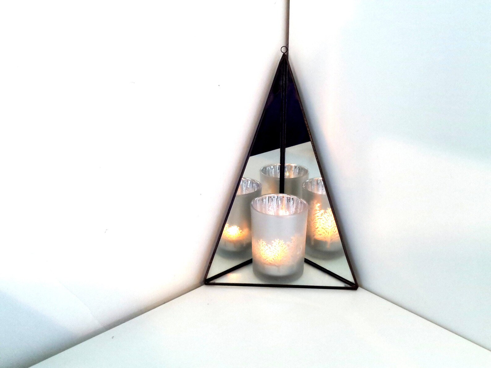 Corner Display Shelf Triangle Display Shelf Bookends | Etsy