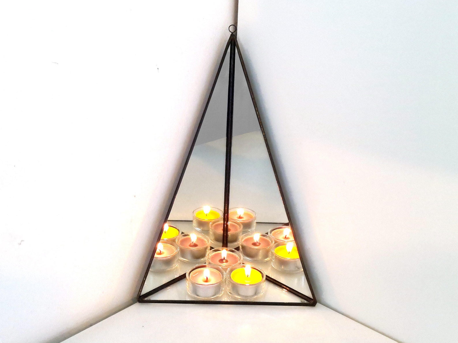 Corner Display Shelf Triangle Display Shelf Bookends | Etsy