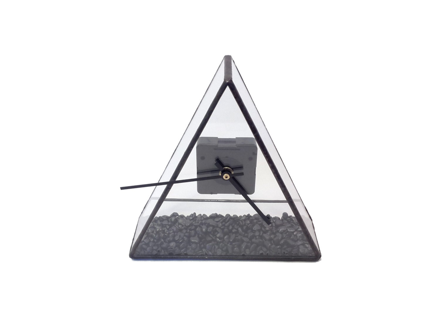 Stained Glass Terrarium Clock 20cm X 20cm X 7cm Air Plant - Etsy