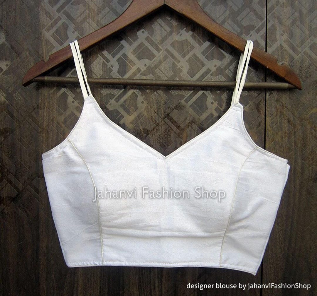 Spaghetti Strap Blouse, Strap Blouse Deep V Neck Spaghetti Strap Silk ...