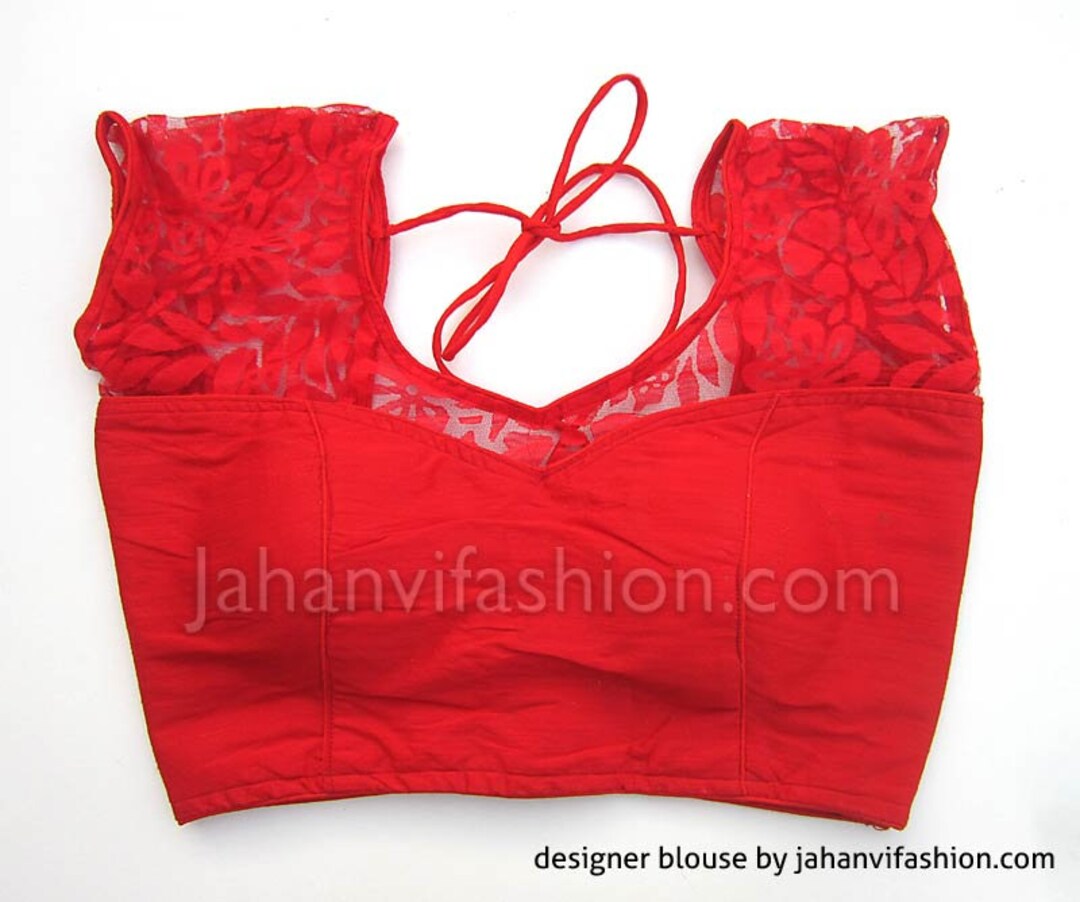 Bust: 32 Red Dupin With Top Part Brasso Net See Through Short Net ...