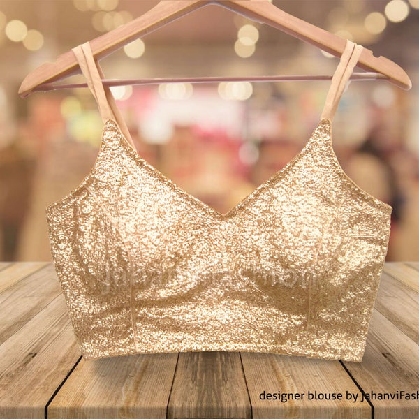 Gold Sequin Top - Etsy