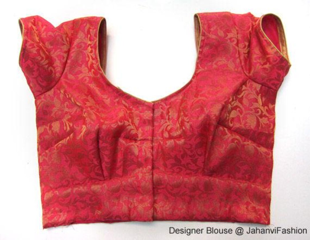Flourish Pattern Readymade Saree Blouse With Different Colors With Sort ...