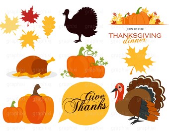 Thanksgiving Clip Art Digital Stamps Pilgrims Native - Etsy