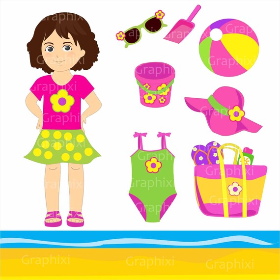 Kids Summer Clothes Clipart
