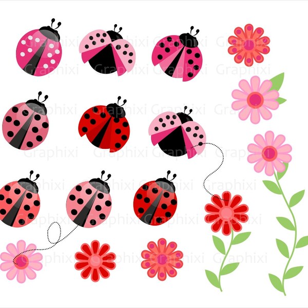 Ladybug Clip Art - Etsy