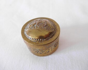 Brass Pill Box - Etsy