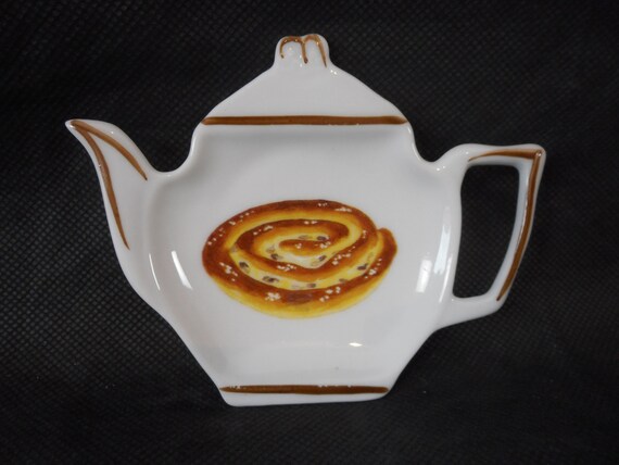 Vintage French Limoges porcelain Tea spoon rest / kitchen | Etsy