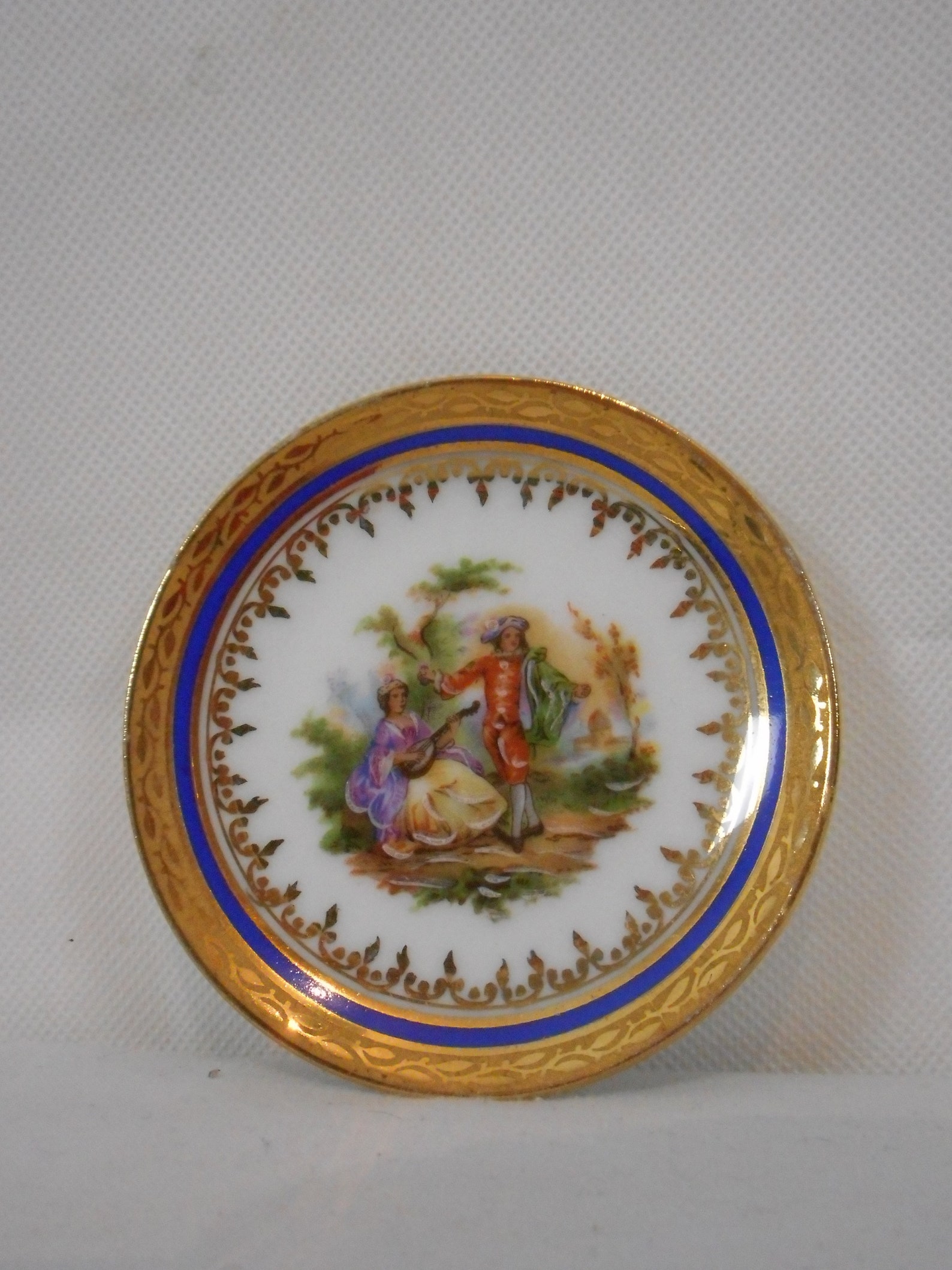 Vintage French Limoges Porcelain Small Miniature Plate / - Etsy
