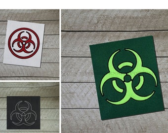 Biohazard Symbol Machine Embroidery Design 3 Sizes - Etsy