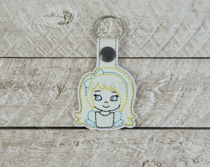Alice in Wonderland ALICE Key Fob Snap Tab Keychain Machine - Etsy