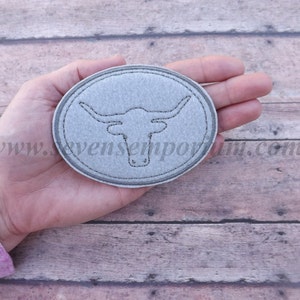 Horse Cowboy Western Belt Buckle in the Hoop Machine Embroidery Design ...