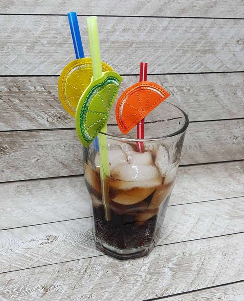 Citrus Wedge Straw Hugger Pencil Headband Slip on Machine - Etsy