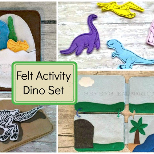 Dinosaur Activity Set Mega Pack in the Hoop Machine Embroidery - Etsy