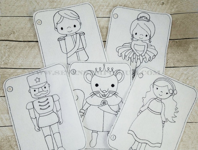 The Nutcracker's Mouse King in the Hoop Doodle-it Coloring - Etsy