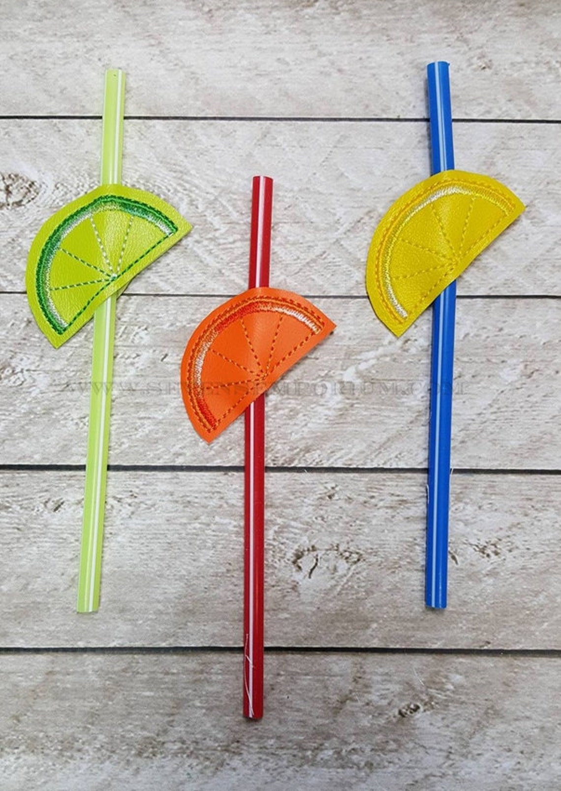 Citrus Wedge Straw Hugger Pencil Headband Slip on Machine - Etsy