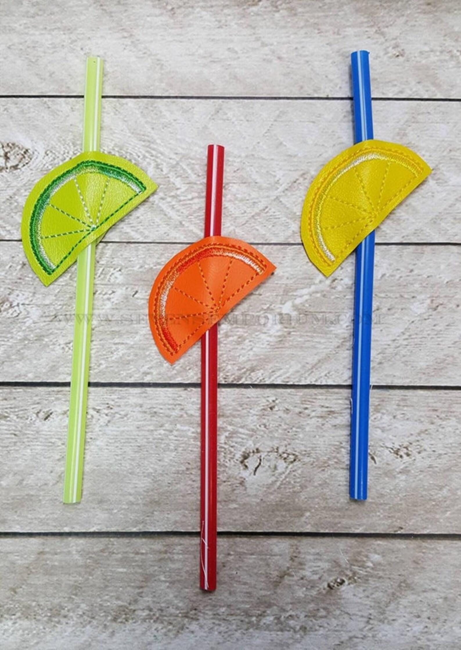 Citrus Wedge Straw Hugger Pencil Headband Slip on Machine - Etsy