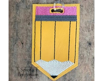 Paper Luggage Bag Tag Feltie Machine Embroidery Design | Etsy