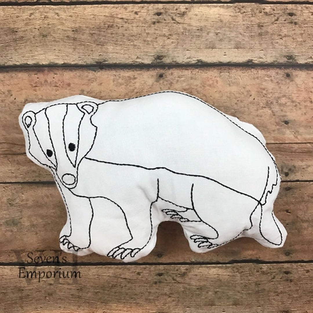Badger in the Hoop Doodle-it Machine Embroidery Design - Etsy