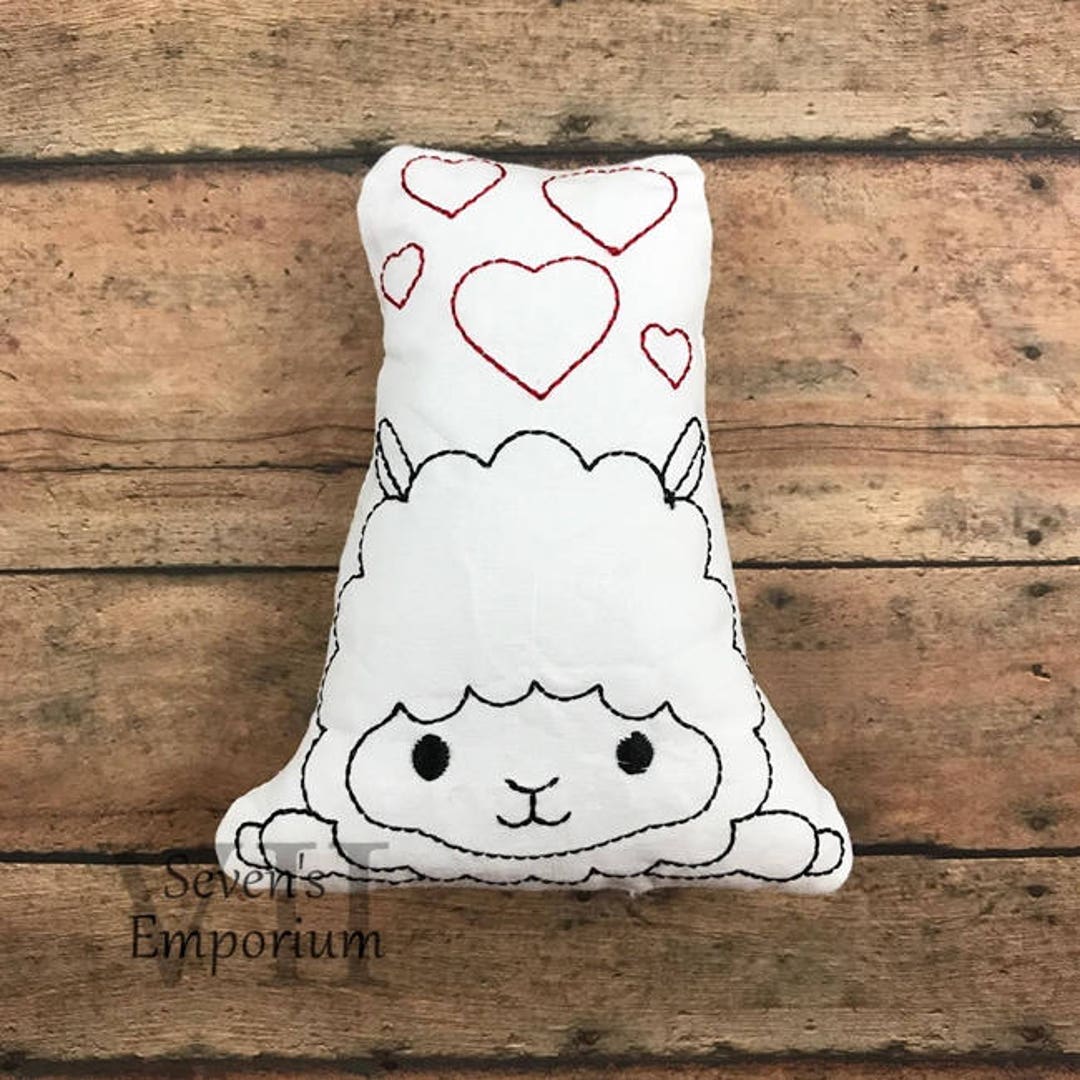 Llama Hearts in the Hoop Doodle-it Machine Embroidery Design - Etsy