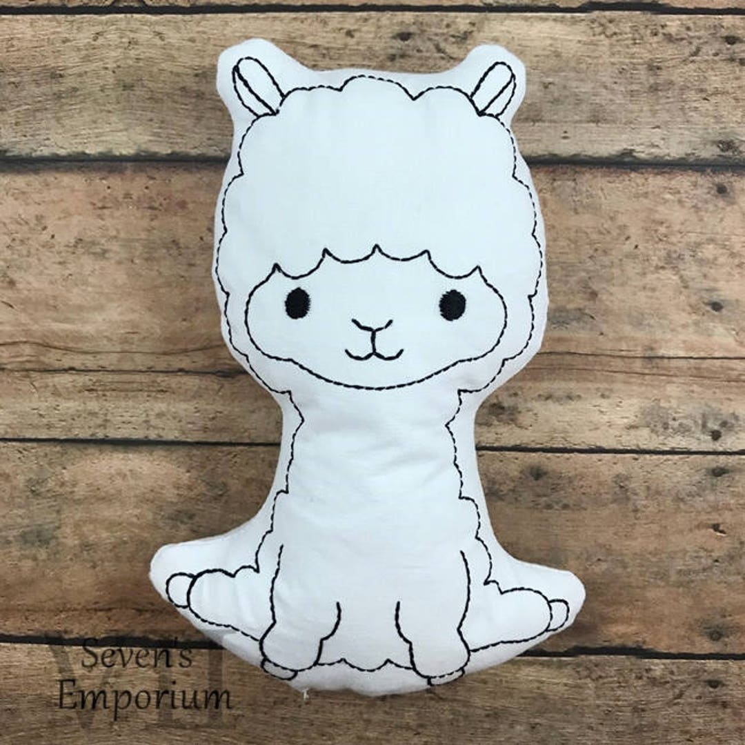 Sitting Llama in the Hoop Doodle-it Machine Embroidery Design - Etsy