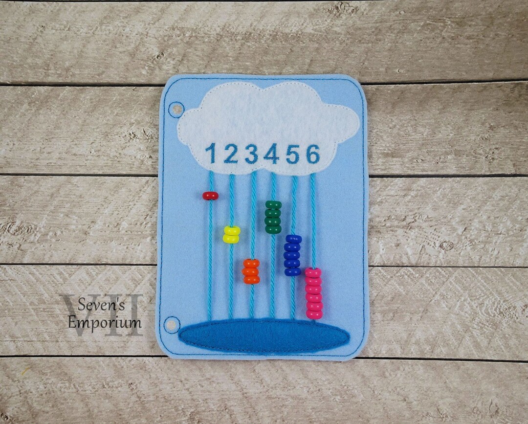 Cloud Counting in the Hoop Activity Page Machine Embroidery Design - Etsy
