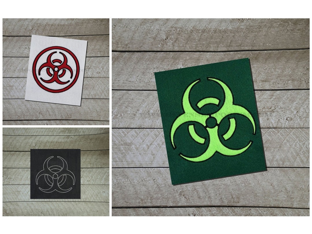 Biohazard Machine Embroidery Applique Design - Etsy