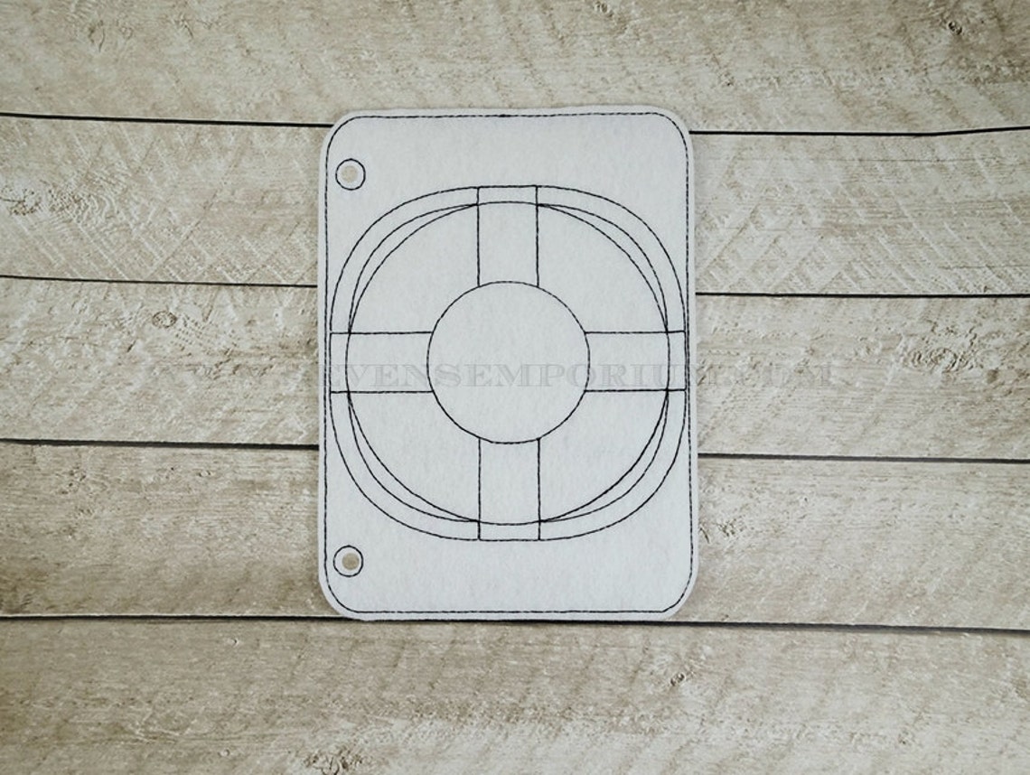 Life Preserver in the Hoop Doodle-it Coloring Page Machine - Etsy