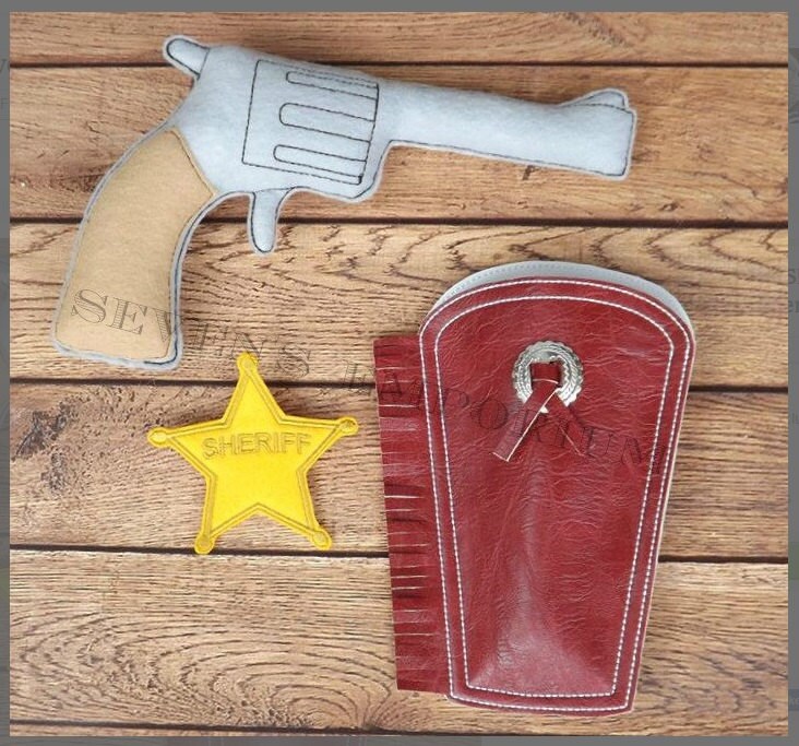 Western Cowboy Sheriff Cop Robber in the Hoop Ultimate Felt | Etsy