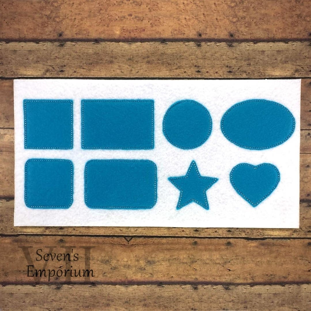 Basic Applique Shapes Machine Embroidery Applique Design - Etsy