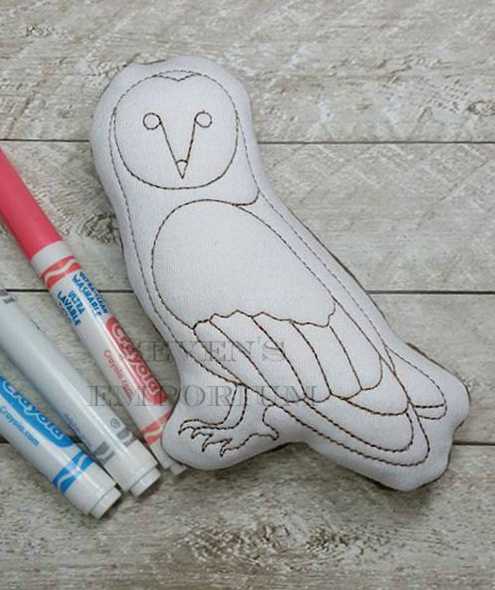 Barn Owl in the Hoop Doodle-it Machine Embroidery Design - Etsy