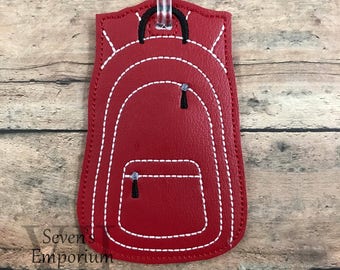 Paper Luggage Bag Tag Feltie Machine Embroidery Design | Etsy