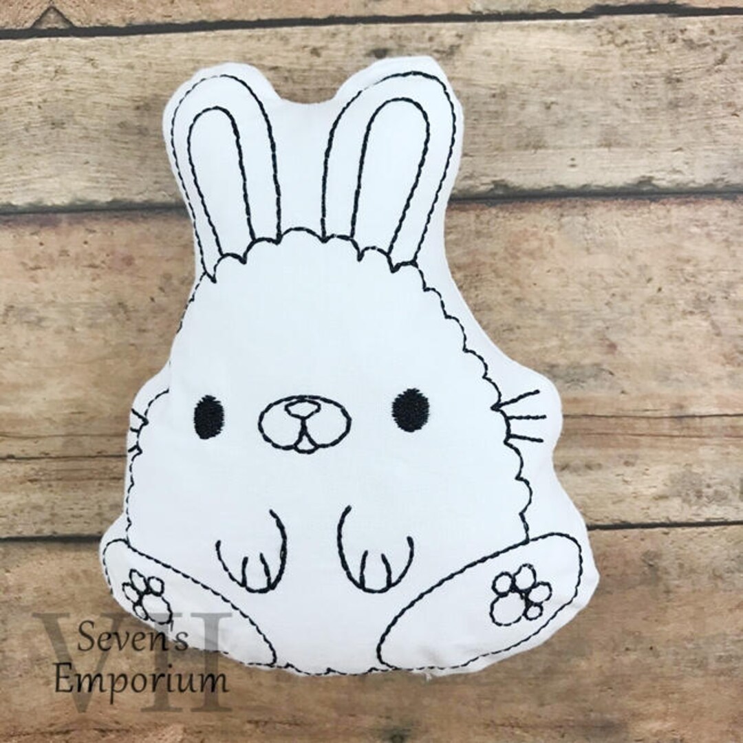 Baby Rabbit in the Hoop Doodle-it Machine Embroidery Design - Etsy