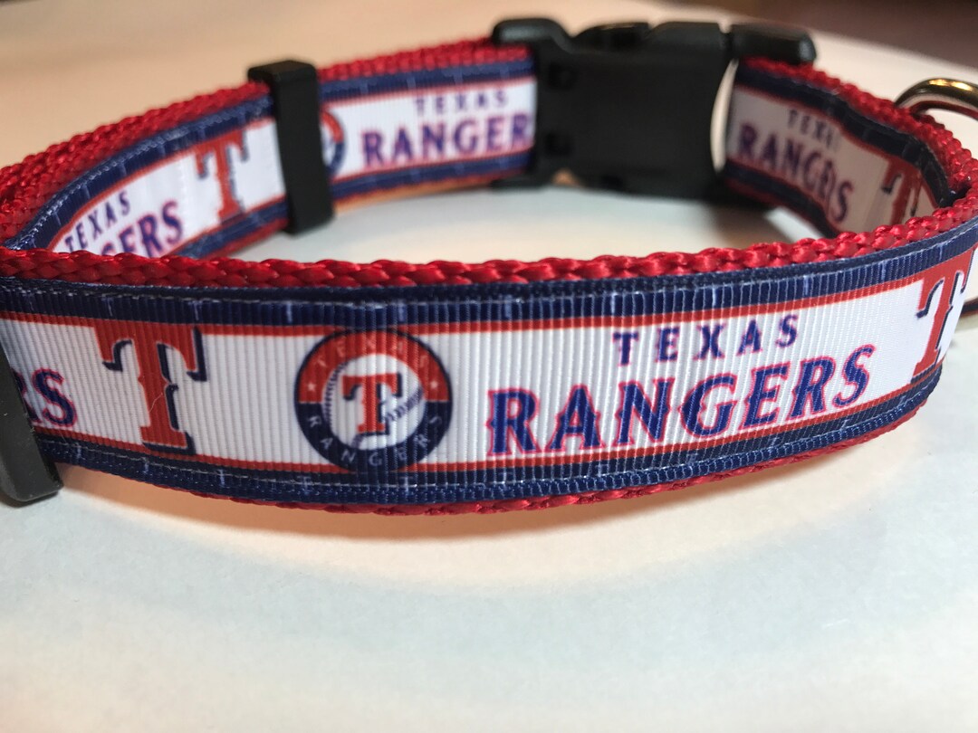 Texas Rangers Dog Collar - Etsy