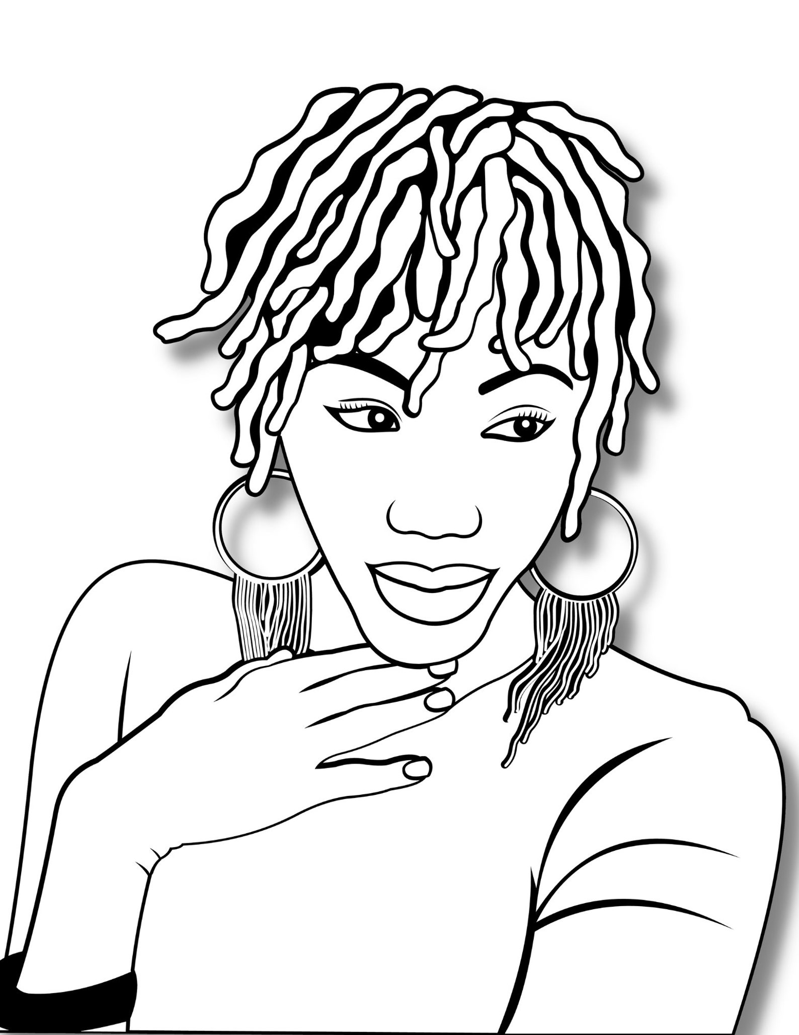 Locs of Love Coloring Pages - Etsy