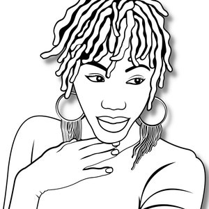 Locs of Love Coloring Pages - Etsy