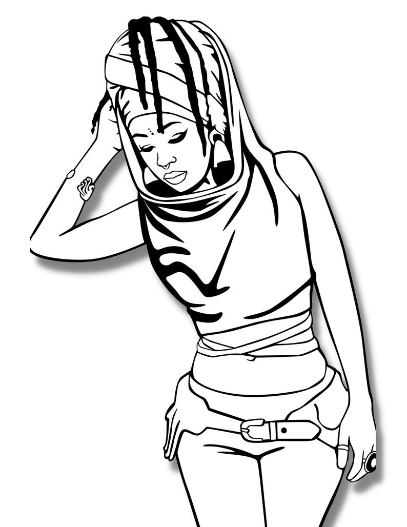 Locs of Love Coloring Pages - Etsy