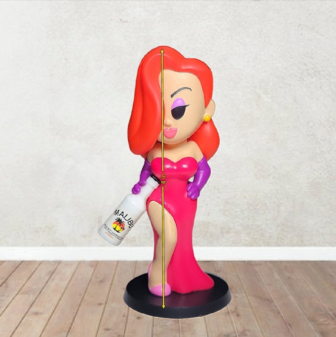Jessica Rabbit From Roger Rabbit Holding A Bottle of Malibu Rum Liquor ...