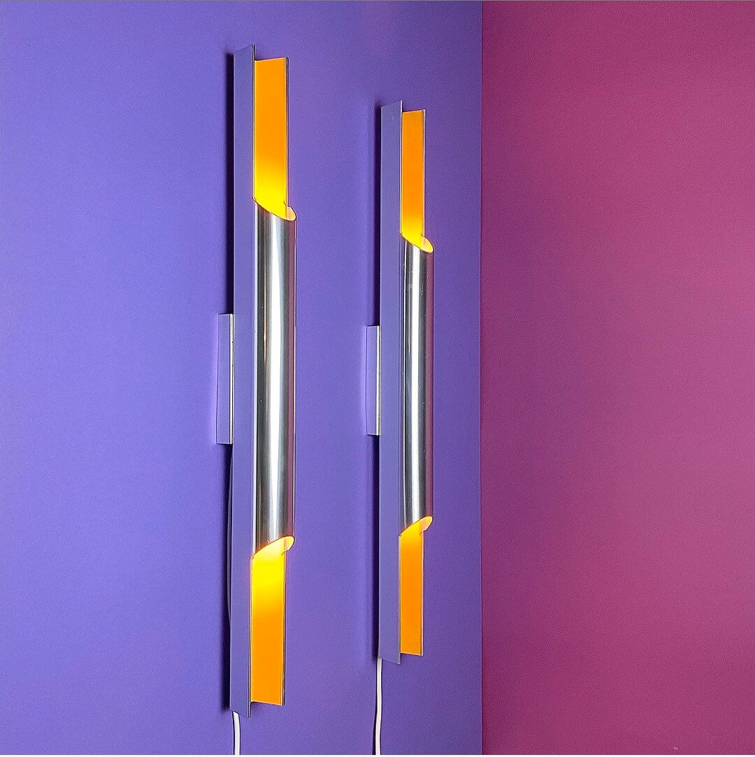 Two Pan-opticon Wall Lights by Bent Karlby for LYFA, Denmark 1970. - Etsy