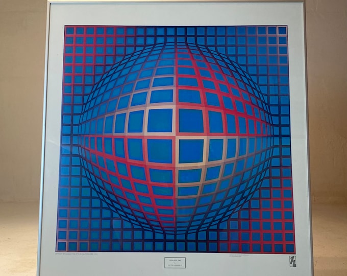 Original Print of Victor Vasarely’s Vega-nor, 1977. - Etsy