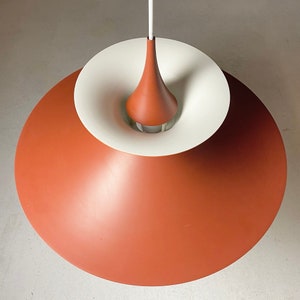 Vintage Orange Radius Ceiling Light by Erik Balslev for Fog & Morup ...