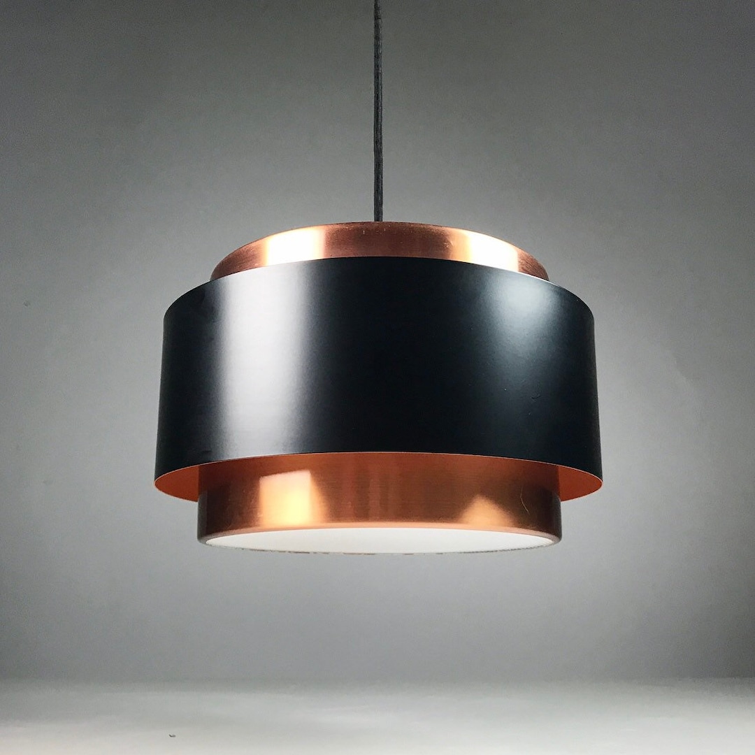 Vintage Midcentury Danish Modern Saturn Copper Pendant by Jo Hammerborg ...