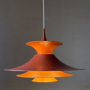 Vintage Orange Radius Ceiling Light by Erik Balslev for Fog & Morup ...