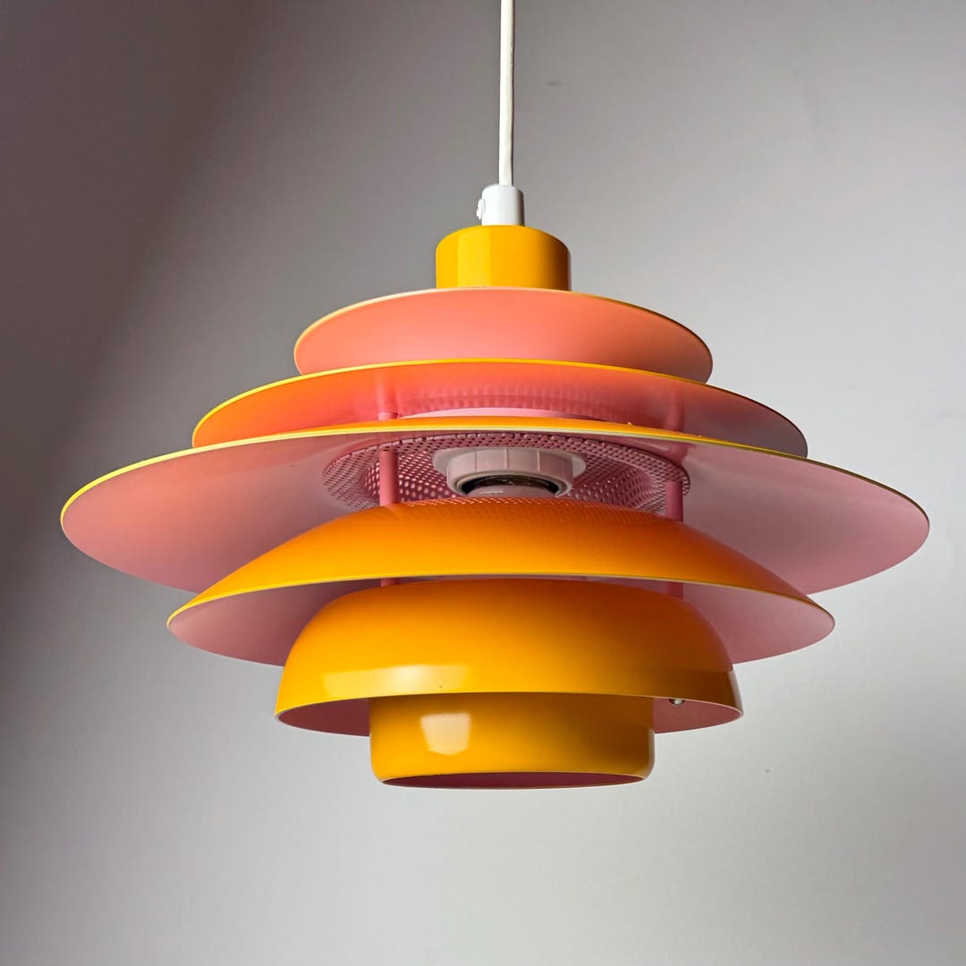 Classic and Unique Nordic Ceiling Light, Denmark 1970s. - Etsy