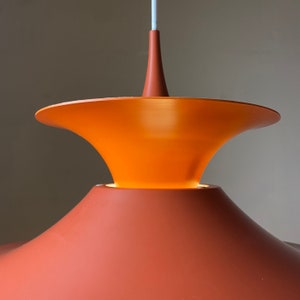 Vintage Orange Radius Ceiling Light by Erik Balslev for Fog & Morup ...