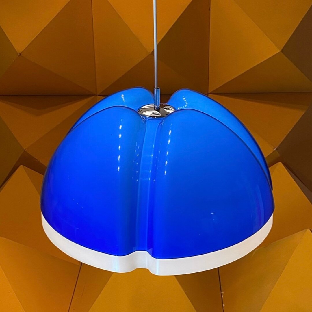 Vintage Blue Ceiling Light by Pugar, Spain, 1970s – Retro Space Age ...
