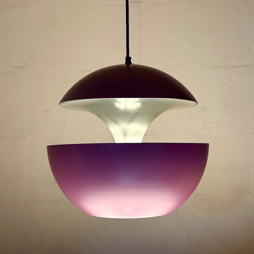 Stunning Purple Ceiling Light – Bertrand Balas for Raak, Holland 1970s ...