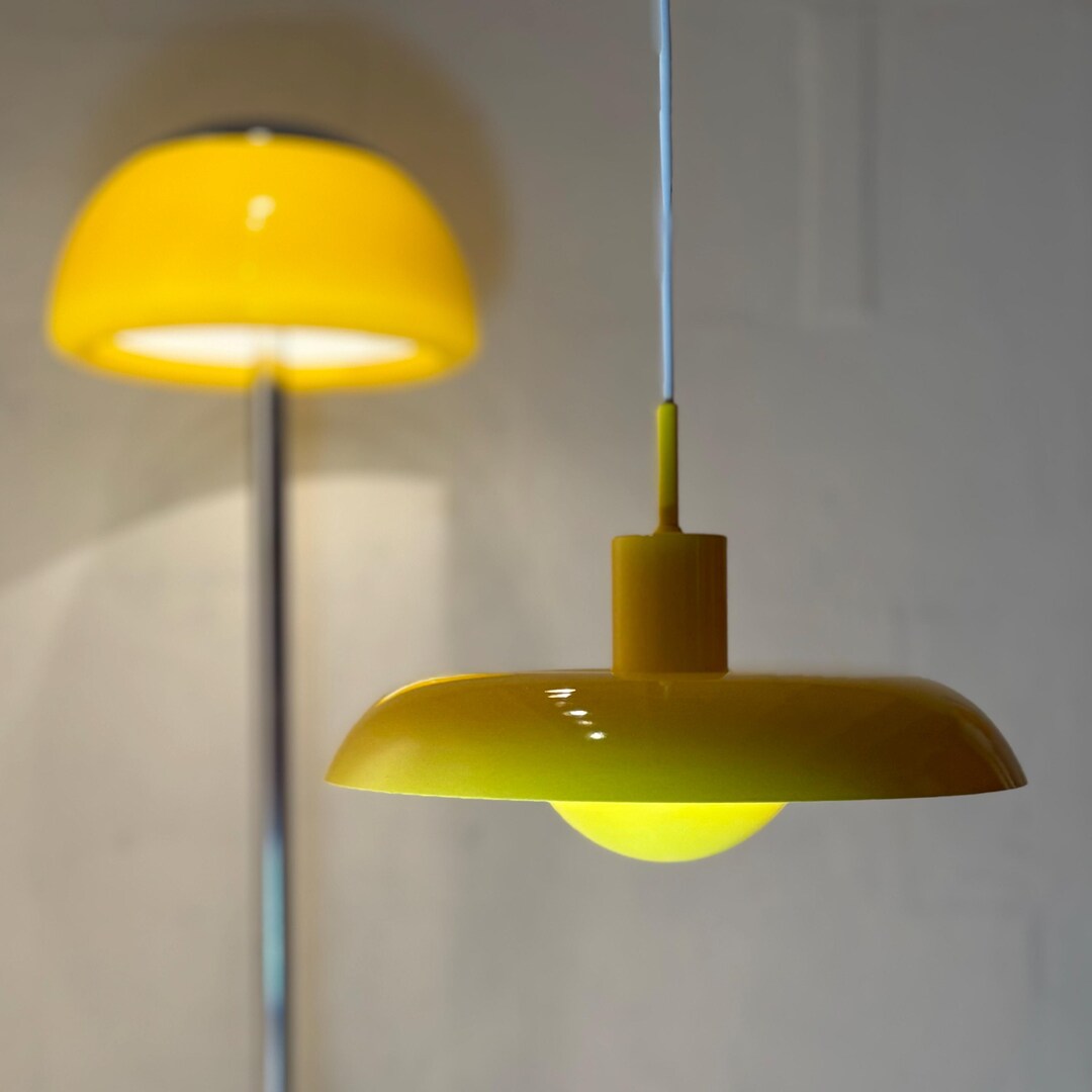 Piet Hein Yellow Ra Ceiling Light – Iconic Mid-century Pendant by LYFA ...